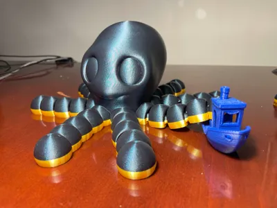 Flexi Baby Octopus - Print in place No Supports by 3DeepDesigns ...