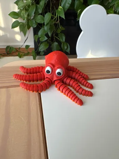Flexi Baby Octopus - Print in place No Supports by 3DeepDesigns ...