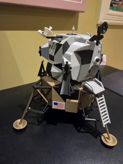Lunar Lander Kit (No Support, No AMS, No Glue) - Free 3D Print Model ...