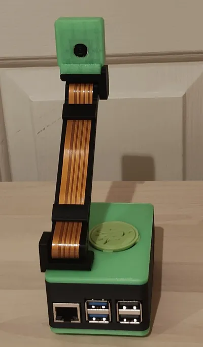 Desktop Case for Raspberry Pi 7" Touch Display 2 by CreationThroughChaos MakerWorld: Download ...