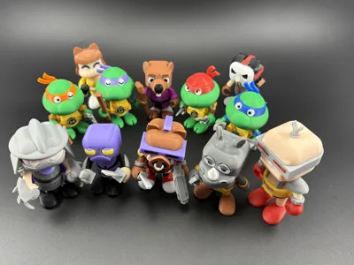 TMNT Master Splinter Cute Minifigure by Rocketlab Design MakerWorld ...