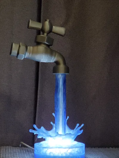 Faucet of Light 幻流之光 - Water Tap Shaped Night Light by Layerse_3D ...