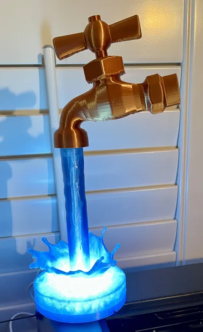 Faucet of Light 幻流之光 - Water Tap Shaped Night Light by Layerse_3D ...