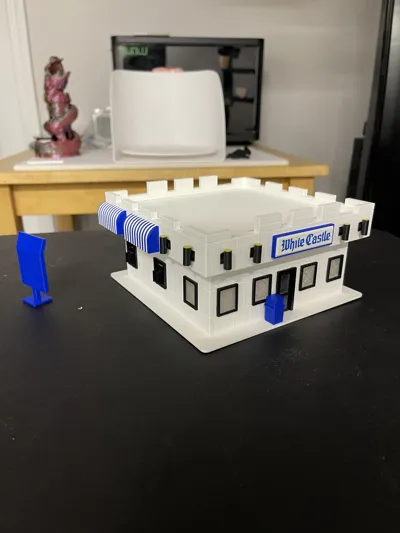 White Castle Restaurant Model Set by LAYRLAB MakerWorld: Download Free ...