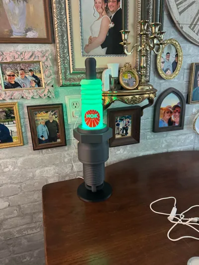 Original Spark Plug Lamp - Free 3D Print Model - MakerWorld