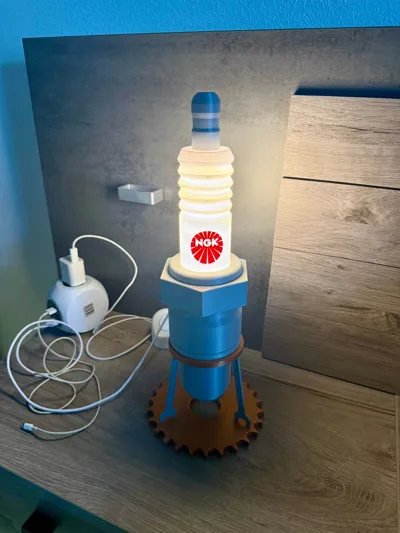 Original Spark Plug Lamp - Free 3D Print Model - MakerWorld