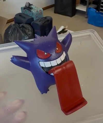 Gengar Graded Card Stand (NO SUPPORT) - Free 3D Print Model - MakerWorld