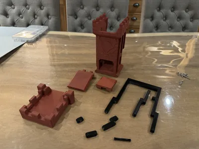 Self-Loading Lego Dice Tower by Micro Center- Inland Filament - MakerWorld