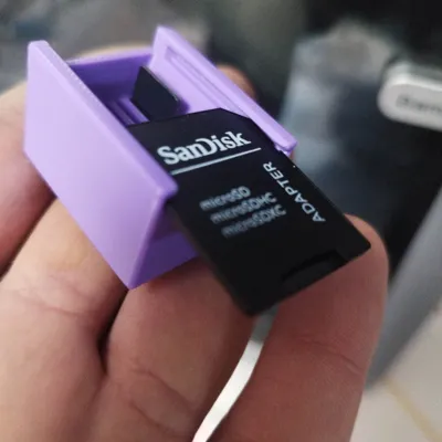 Micro SD Case & MicroSD Card Case by steelcroissant - MakerWorld