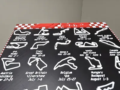 F1 2025 Calendar (Easy to print!) by Gerardasst MakerWorld: Download ...