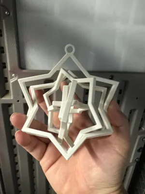 Christmas gyro star decoration by jolley3D - MakerWorld