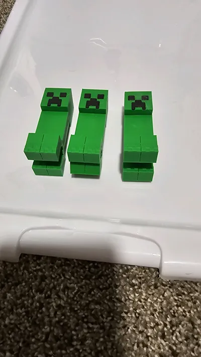 Articulated Minecraft Creeper: Print-In-Place by Delphant MakerWorld ...