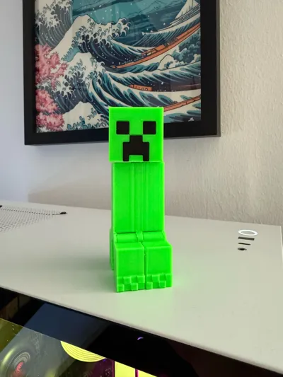 Articulated Minecraft Creeper: Print-In-Place by DelphantMakerWorld ...