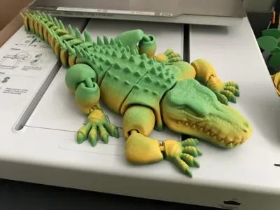 Swamp King: Articulated Gator! by TomczukCustoms MakerWorld: Download ...