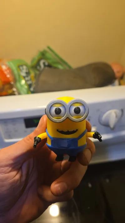 small minion, Bob. printed from parts Remixed by FuzzyLogic - MakerWorld