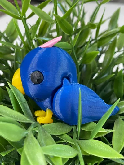 Articulated Baby Parrot (Toy + Keychain) by ZooCre8tions MakerWorld ...