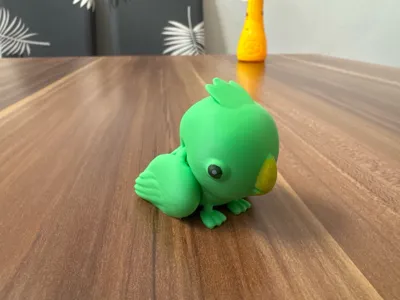 Articulated Baby Parrot (Toy + Keychain) by ZooCre8tions MakerWorld ...