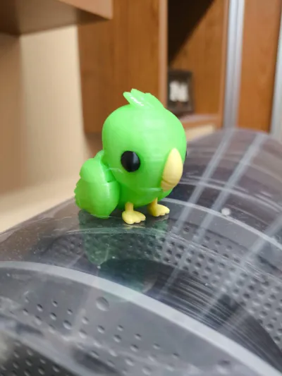 Articulated Baby Parrot (Toy + Keychain) by ZooCre8tions MakerWorld ...