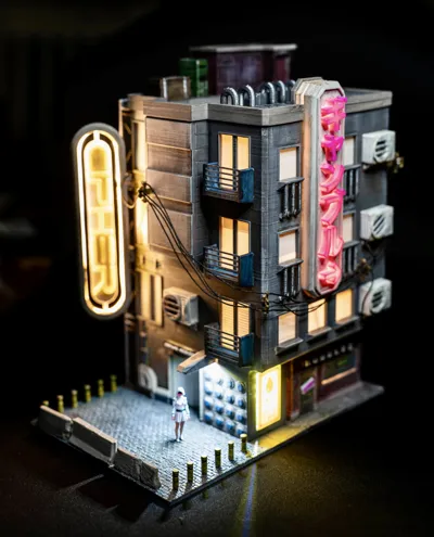 Cyberpunk Dice Tower - High Detail Illuminated Model by MaKim ...