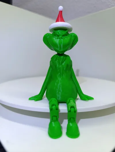 Articulated Christmas Grinch with flexible legs by Ireality MakerWorld: Download Free 3D Models