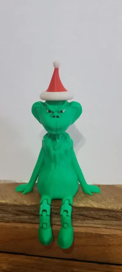 Articulated Christmas Grinch with flexible legs by Ireality MakerWorld ...