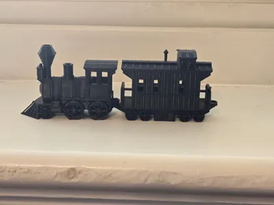Simplified western locomotive as print in place - Free 3D Print Model ...