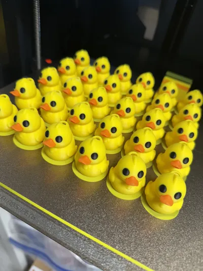 Cute Duck with Feet & Keychain - No Supports - Free 3D Print Model ...