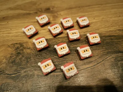 Santa Claus keycap - Mechanical keyboard by Hiko 3D MakerWorld ...
