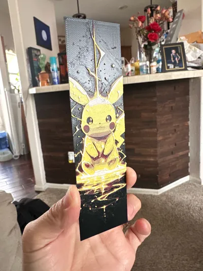 Pikachu - Bookmark - Free 3D Print Model - MakerWorld