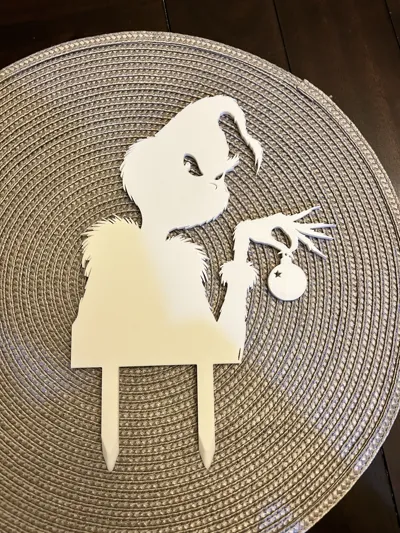 The Grinch with Ornament - Christmas Shadow Caster by Quantum Print ...