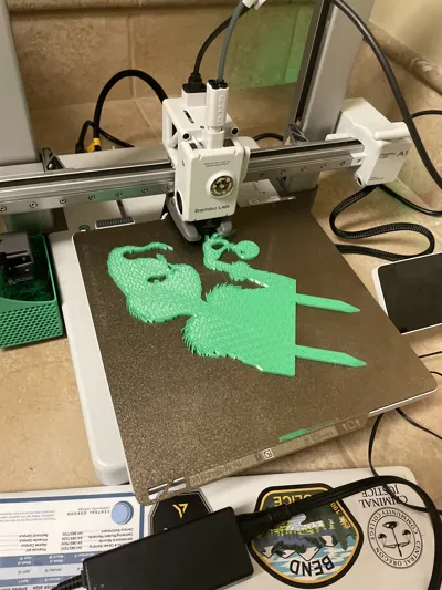 The Grinch with Ornament - Christmas Shadow Caster by Quantum Print ...