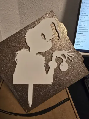 The Grinch with Ornament - Christmas Shadow Caster by Quantum Print ...