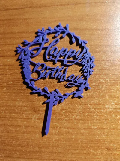 Happy Birthday pinprick by evax design - MakerWorld