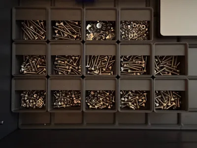 Gridfinity Ultra Light Metric Screw Bins Remixed by Luke MakerWorld ...