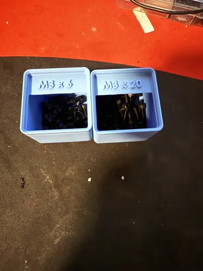 Gridfinity Ultra Light Metric Screw Bins Remixed by Luke MakerWorld ...