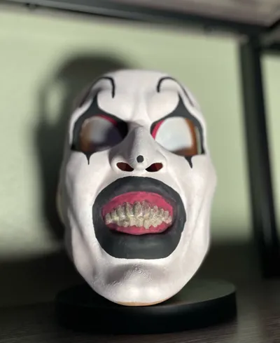 Terrifier Clown High Quality Mask - Free 3D Print Model - MakerWorld
