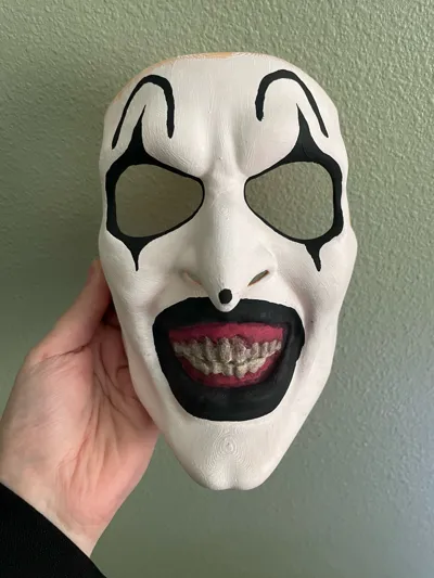 Terrifier Clown High Quality Mask - Free 3D Print Model - MakerWorld