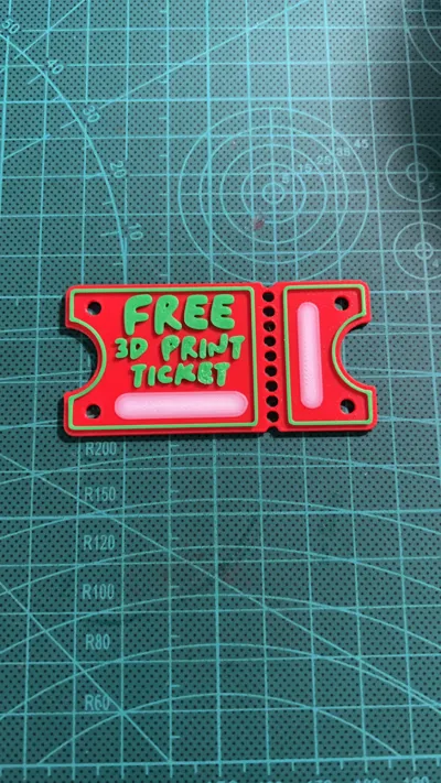 Free 3D Print Tickets by rky.91 MakerWorld: Download Free 3D Models