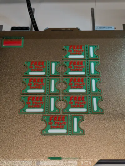 Free 3D Print Tickets by rky.91 MakerWorld: Download Free 3D Models