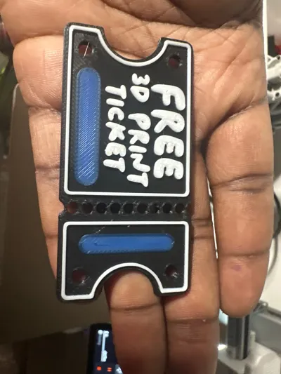 Free 3D Print Tickets - Free 3D Print Model - MakerWorld