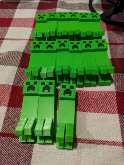Print-in-place Creeper - Articulated - Free 3D Print Model - MakerWorld