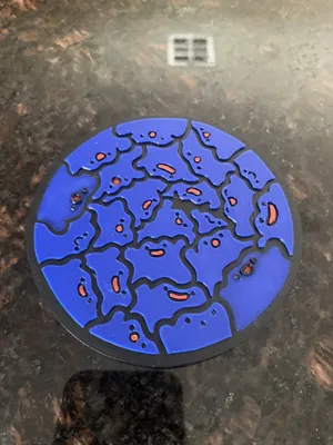 Pokemon-Ditto coaster (multi-color printing) by TOP NSFW - MakerWorld