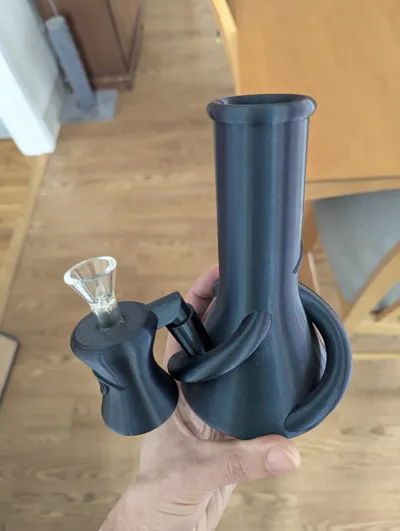 Mini Vortex Recycler Bong by Toxin_Labs MakerWorld: Download Free 3D Models