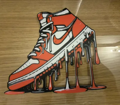 Dripping Jordan Wallart/Sign by 3DPrintsForYou MakerWorld: Download ...