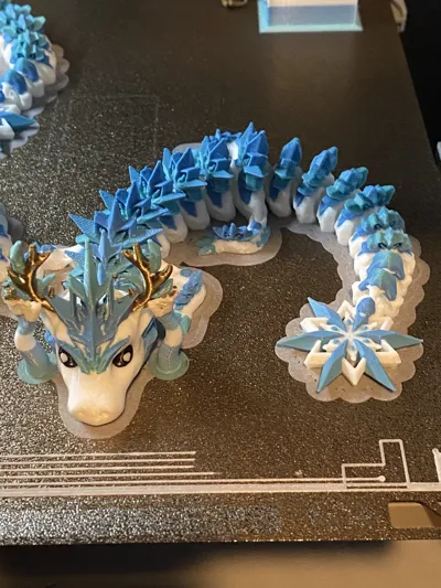 Articulated Snowflake Dragon - By Vixvvo3D by Vixvvo3D MakerWorld ...