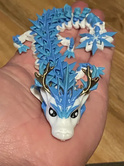 Articulated Snowflake Dragon - By Vixvvo3D by Vixvvo3D MakerWorld ...