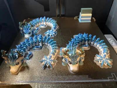 Articulated Snowflake Dragon - By Vixvvo3D by Vixvvo3D MakerWorld ...