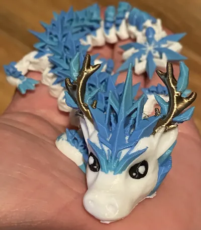 Articulated Snowflake Dragon - By Vixvvo3D by Vixvvo3D MakerWorld ...