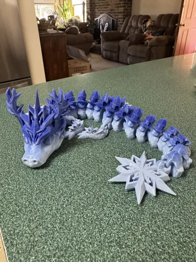 Articulated Snowflake Dragon - By Vixvvo3D by Vixvvo3D MakerWorld ...