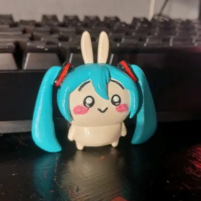 Hatsune Miku Usagi Chiikawa - Free 3D Print Model - MakerWorld